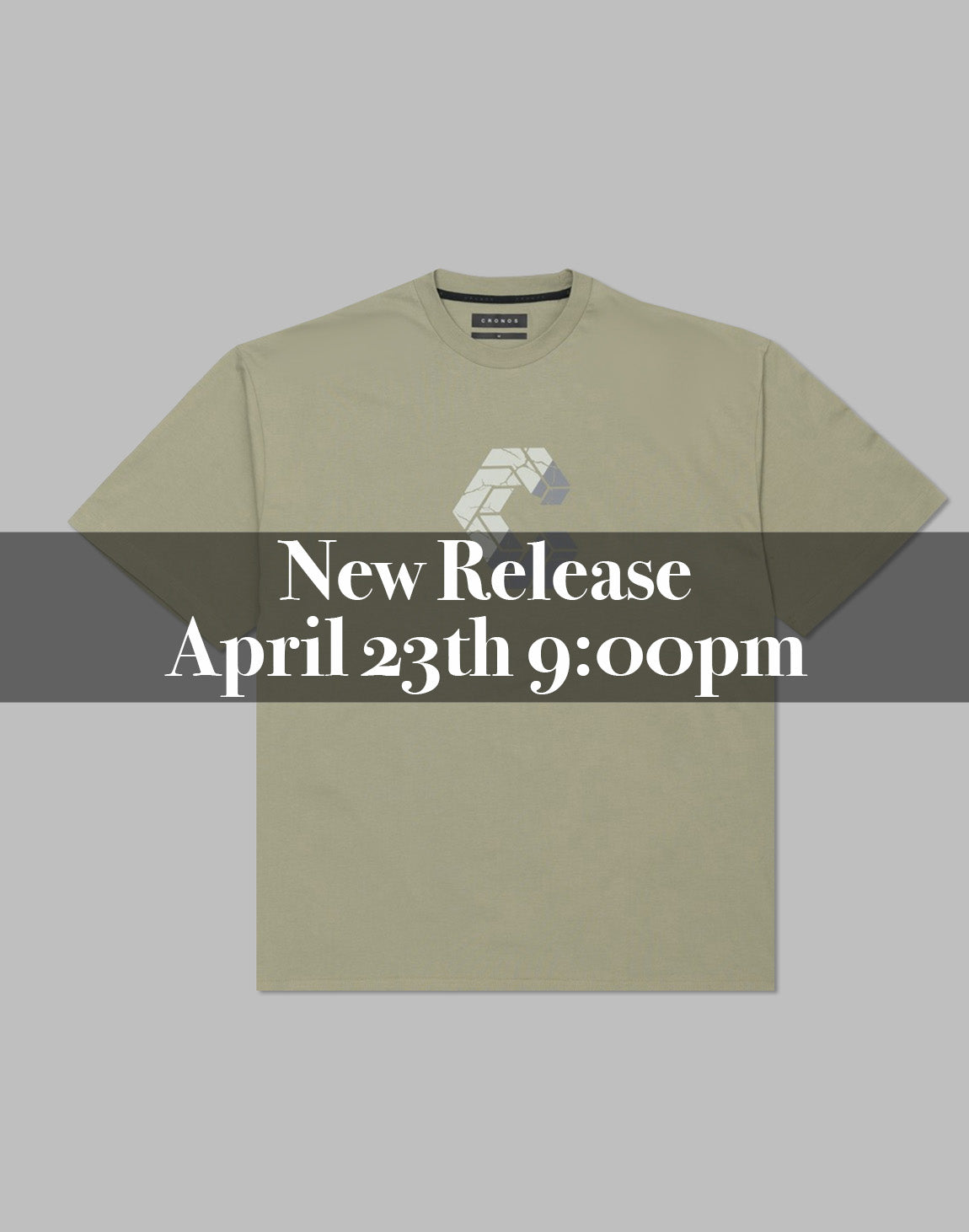 CRONOS Bold Front Logo OverSize T-SHIRT【SAGE】 – クロノス CRONOS Official Store