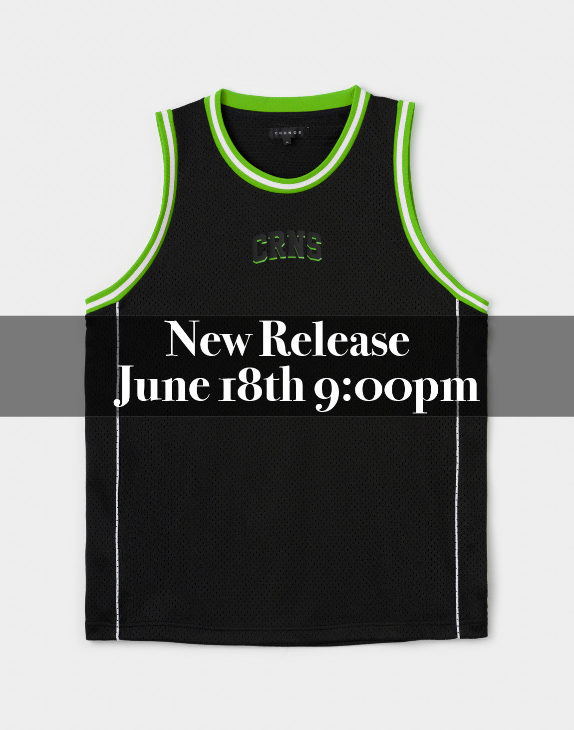 CRONOS Double-Layer Basketball Mesh Tank [BLACK×GREEN] – クロノス CRONOS ...