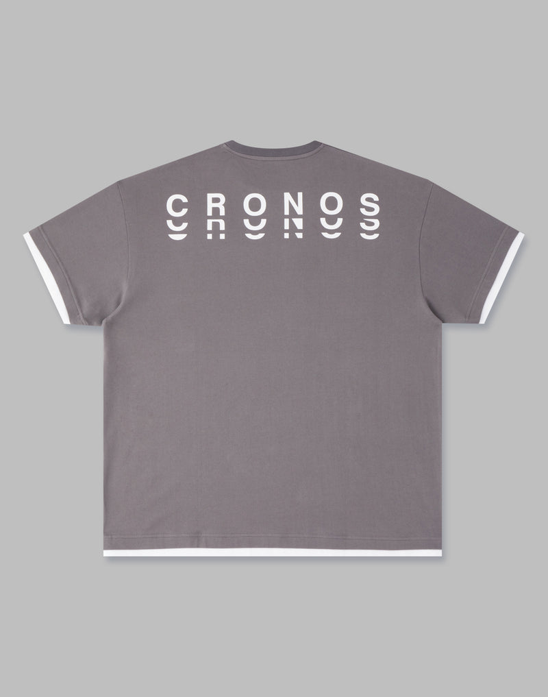 CRONOS APPEND OVERSIZE T-SHIRTS【GRAY】 – クロノス CRONOS Official Store