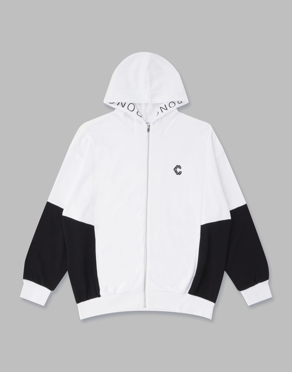 CRONOS FACING ZIP HOODIE【WHITE】
